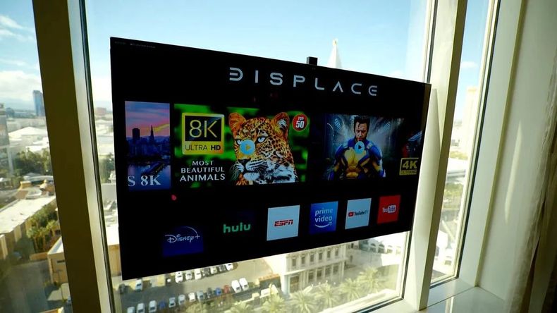 La innovadora TV que se pega a la pared sin la necesidad de soportes