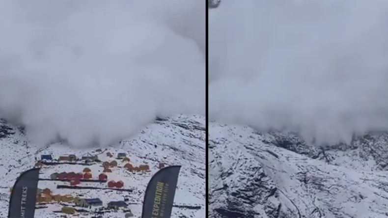 Video: ascienden a 10 los muertos por una avalancha en el Himalaya