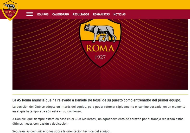 Roma, donde juegan Paredes y Dybala, echó al DT De Rossi: ¿vuelve a Boca?