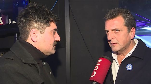 El picante ping pong de Sergio Massa con Lautaro Maislin