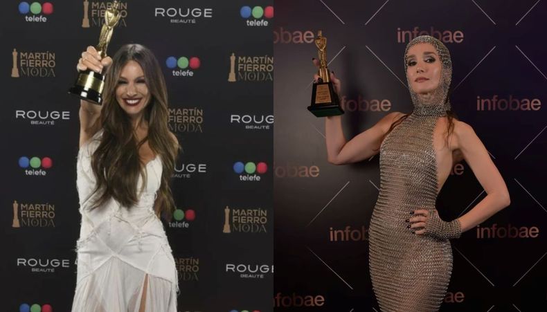 Premios Martín Fierro: qué hizo Pampita cuando Natalia Oreiro fue reconocida como ícono de la moda