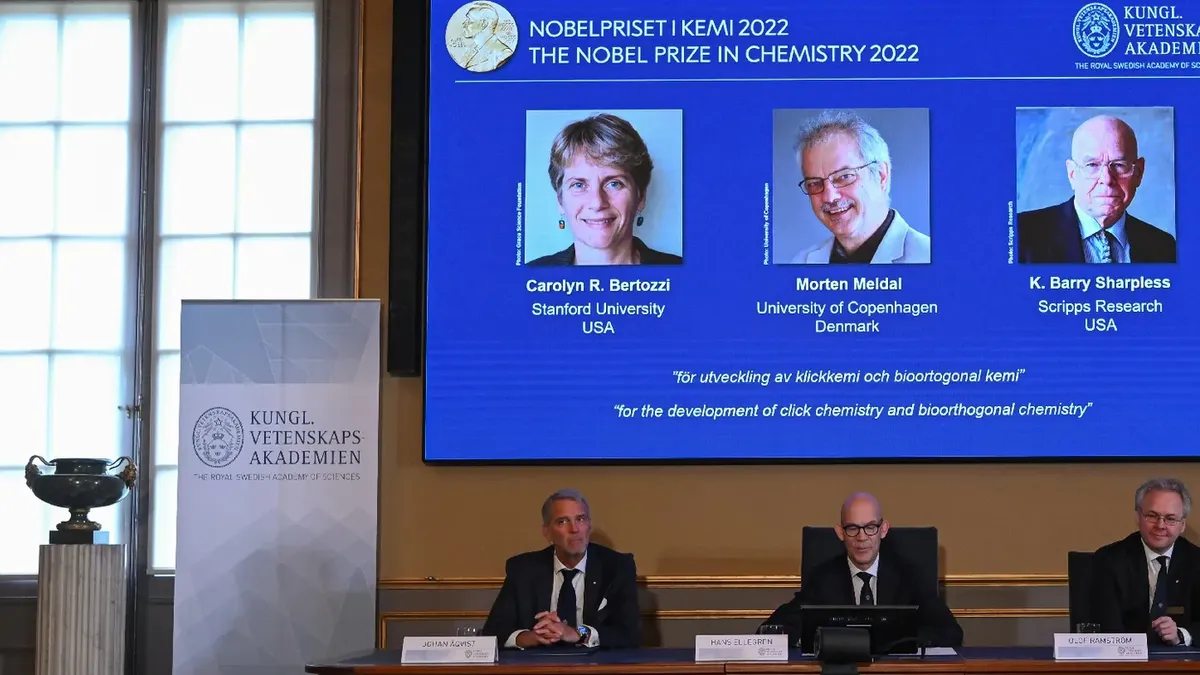 Los creadores de la química del click ganaron el premio Nobel 2022