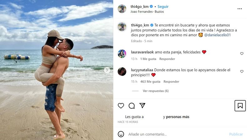 Gran Hermano: la romántica declaración de amor de Thiago a Daniela