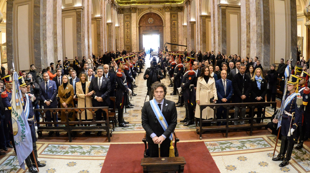 Javier Milei participó de un Tedeum patrio incómodo con muchas críticas a su gestión