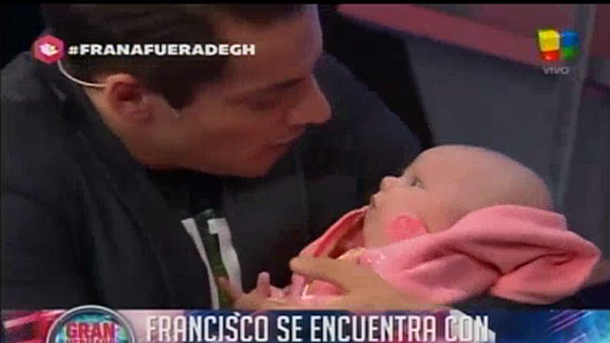 Francisco Delgado se reencontró en vivo con su hija Elena