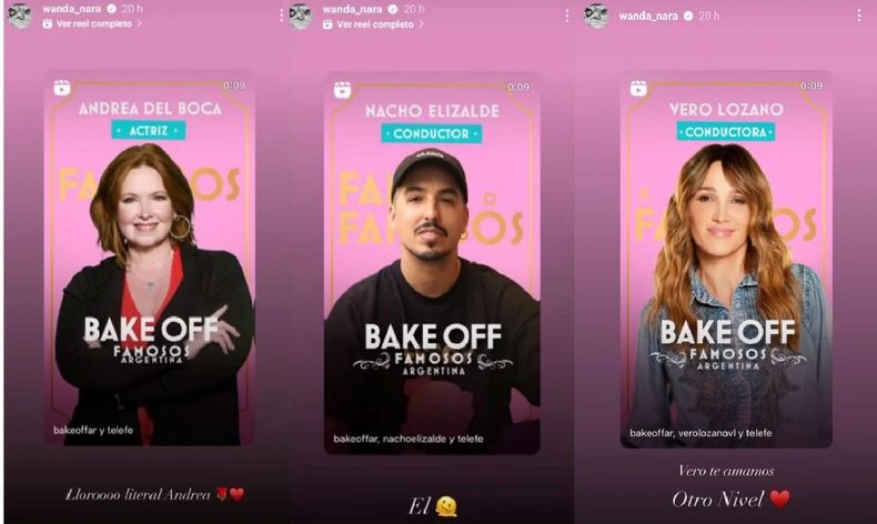 Wanda Nara reaccionó a los participantes de Bake Off y confirmó quiénes ...