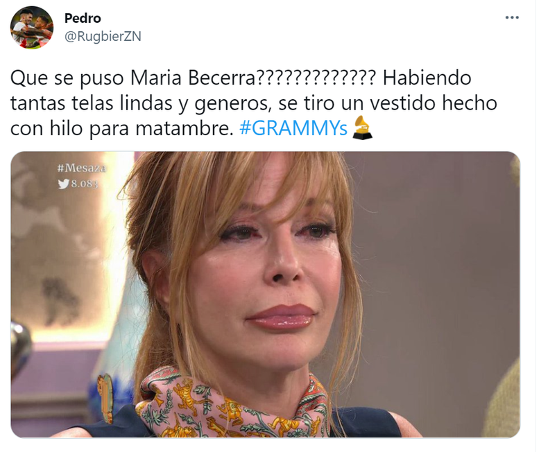 Estallaron los memes por el particular vestido de María Becerra en los ...