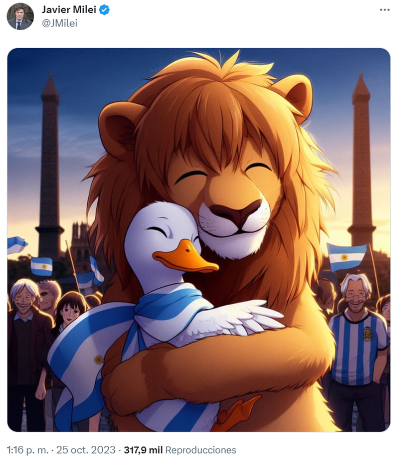 El desconcertante tuit de Javier Milei por el apoyo de Patricia Bullrich