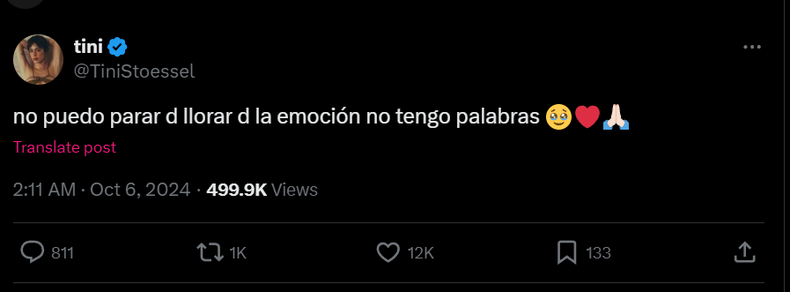 Tini Stoessel cantó con Coldplay en Saturday Night Live y se emocionó ...