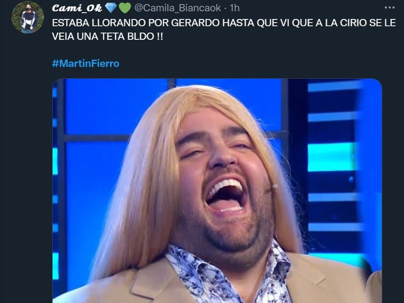 Los mejores memes del Martín Fierro 2022