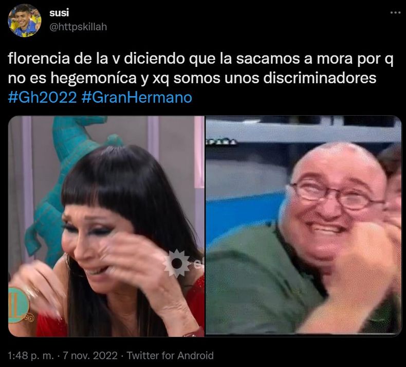 La defensa de Flor de la V a Mora de Gran Hermano que generó una lluvia ...