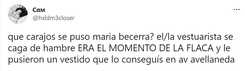 Estallaron los memes por el particular vestido de María Becerra en los ...