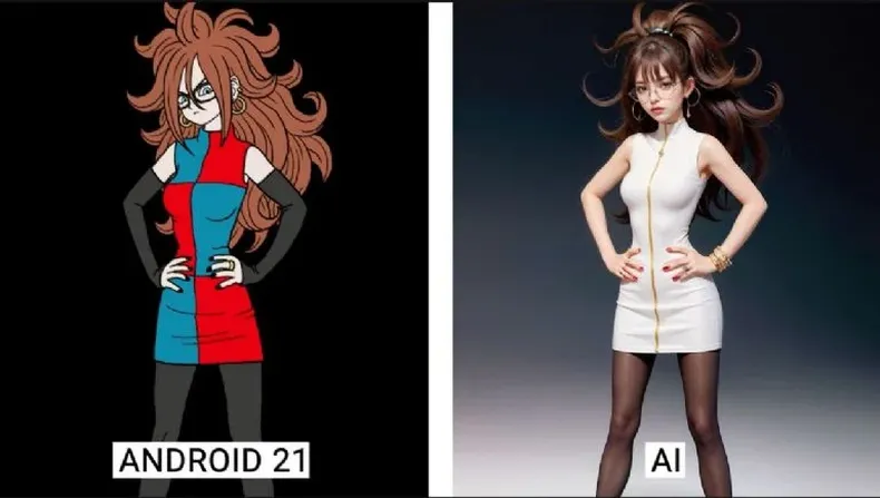 Cómo lucirían los androides de Dragon Ball en la vida real según la inteligencia artificial