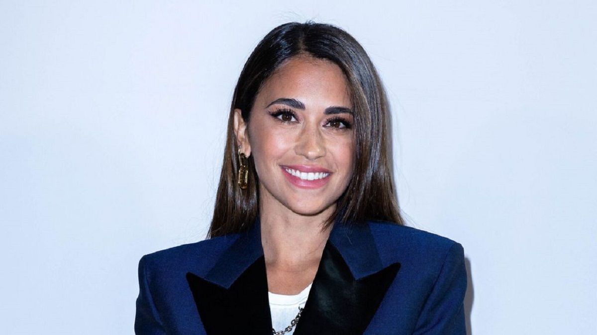 Antonela Roccuzzo lució un mono total black que ya es furor